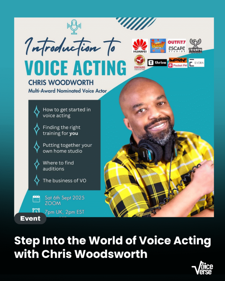 Step Into the World of Voice Acting with Chris Woodsworth | Voiceverse NG